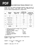 Rumus Perhitungan Tenaga Keperawatan | PDF | Kesehatan Holistik