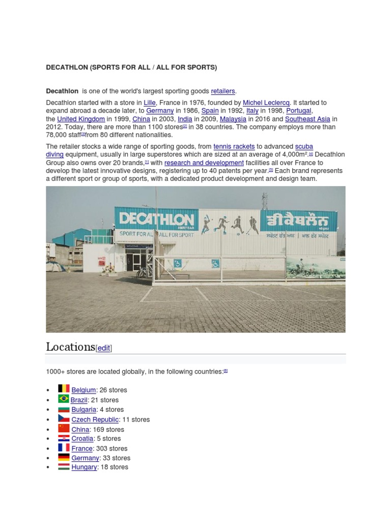 Decathlon History | Retail | Business
