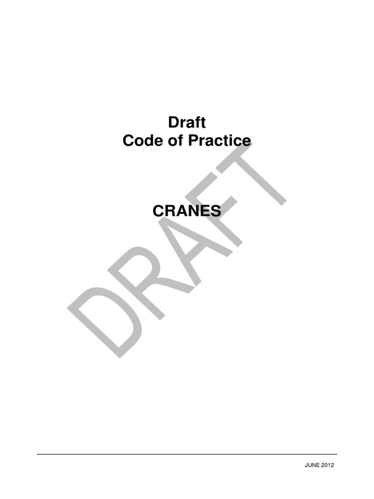 Cranes PDF | PDF | Crane (Machine) | Occupational Safety And Health