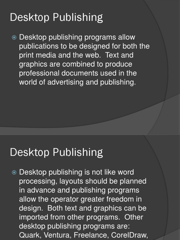 MS publisher parts and functions | Page Layout | Software