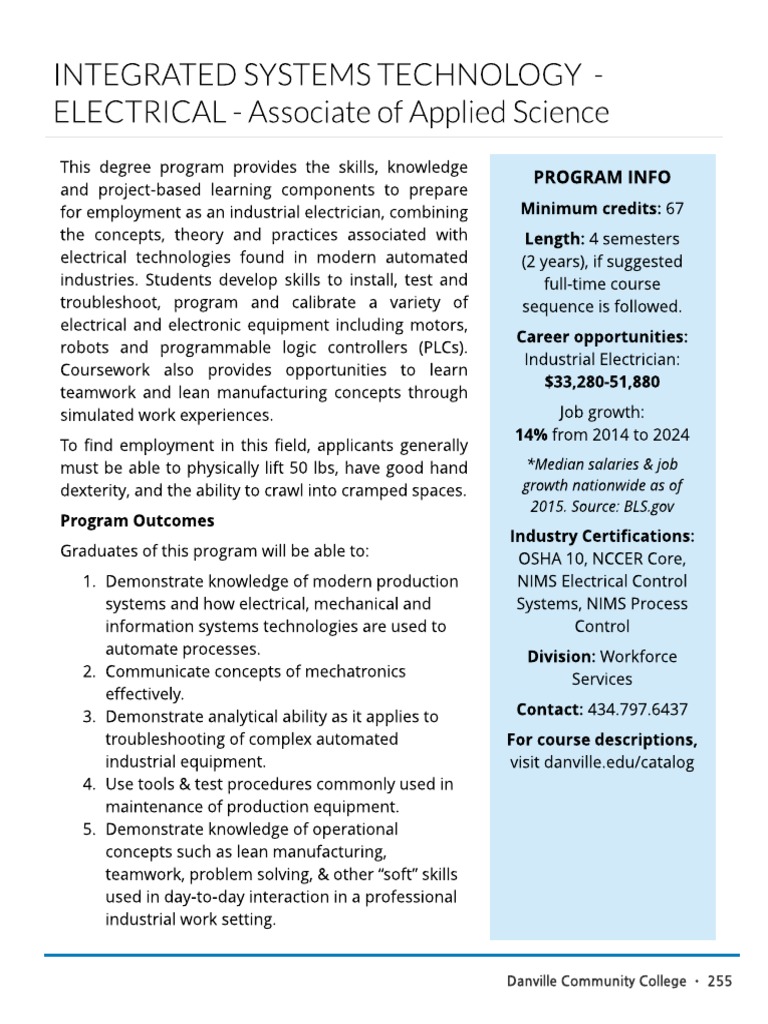 Integrated Systems Technology - Electrical | PDF | Automation | Electrician