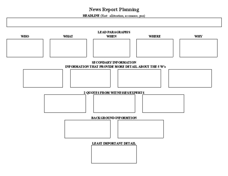 Effective News Report Structure Guide | PDF | Foreign Language Studies ...