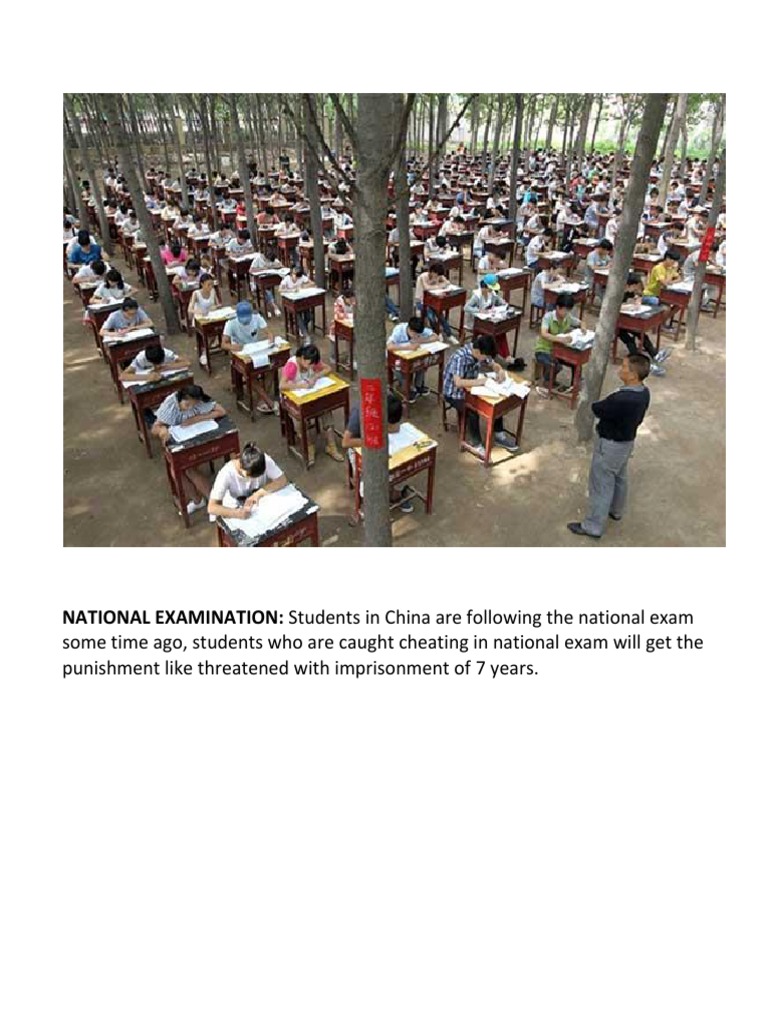 NATIONAL EXAMINATION: Students in China Are Following The National Exam ...