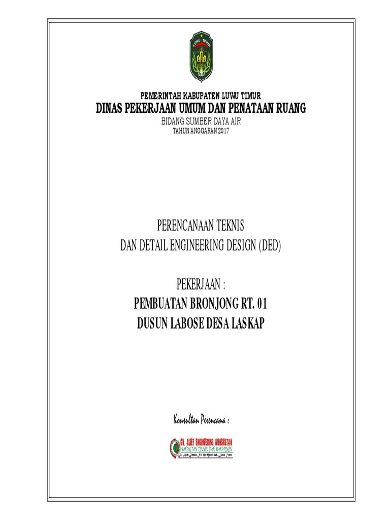 Gambar Desain Bronjong Dusun Labose | PDF