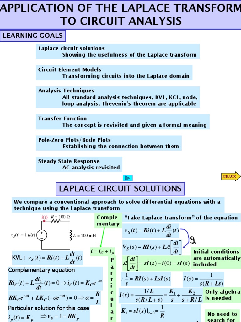 Application of Laplace To Circuits 8 Ed | PDF | Laplace Transform ...