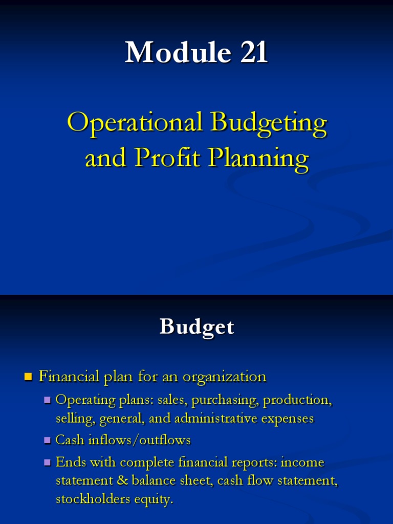 Functions of Each Budget | PDF | Expense | Inventory