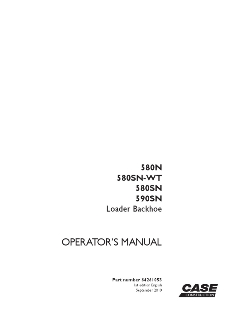 N Series TLB Ops Manual Oct 10 PDF | Download Free PDF | Loader (Equipment) | Personal ...