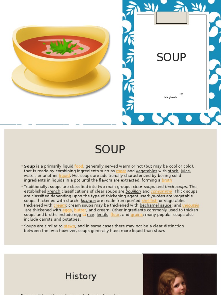 Soup | PDF | Soup | Foods