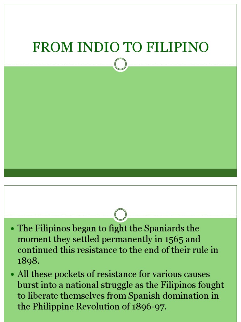 From Indio To Filipino | PDF | Philippines | Religion And Belief