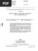 Din 33402 Ergonomia | PDF | Anthropometry | Human Factors And Ergonomics