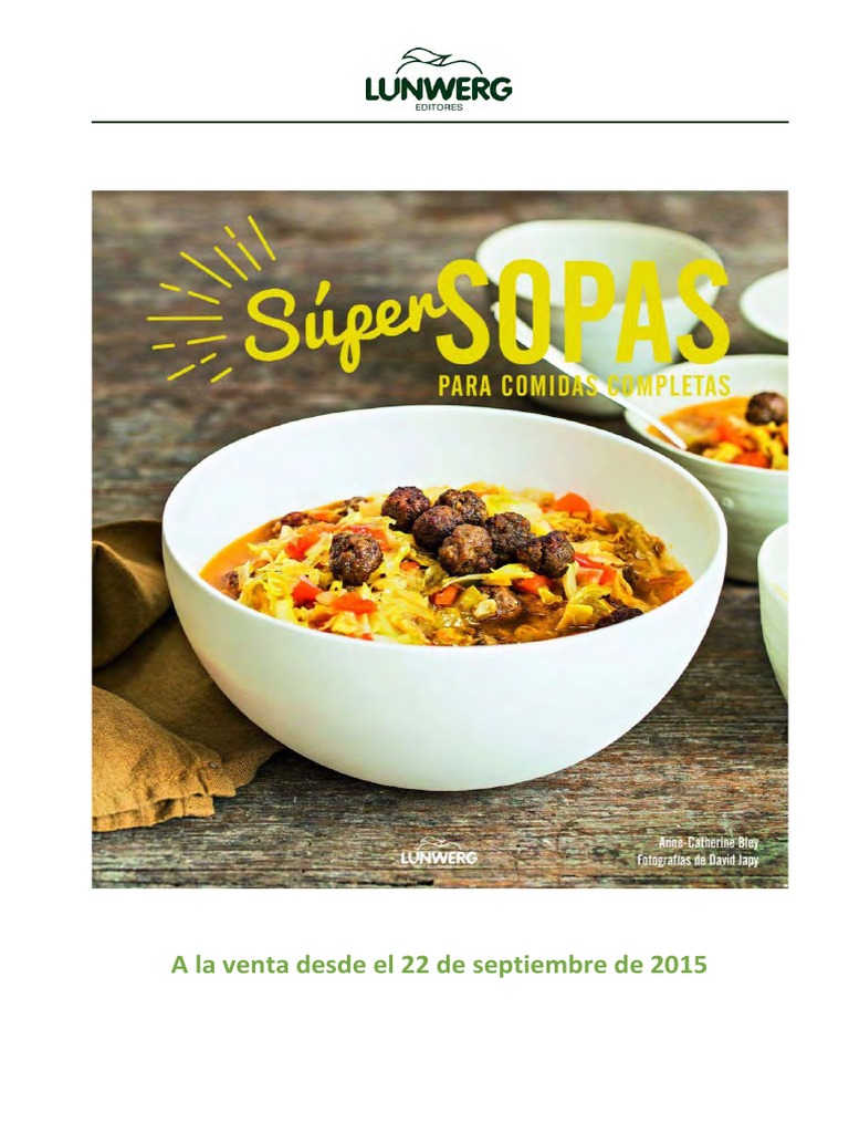 Super Sopas | PDF | Sopa | Alimentos