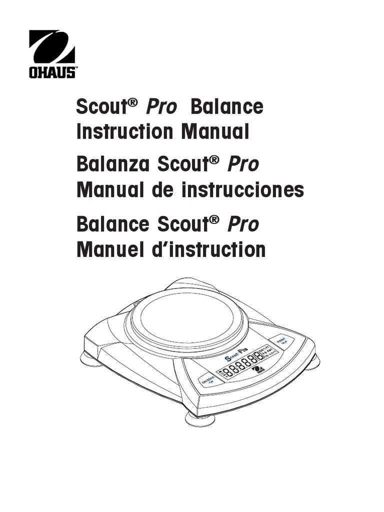 Manual Scout Pro SP 602 | PDF | Calibración | USB