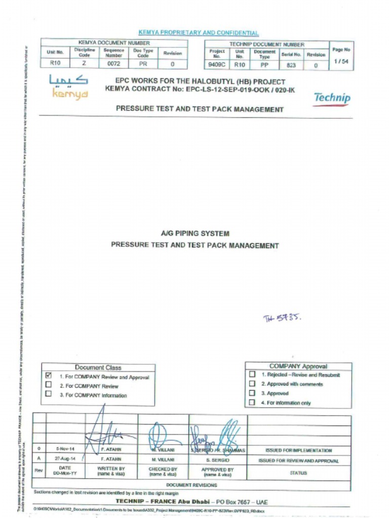 AG+Piping+Test+Pack Compressed | PDF