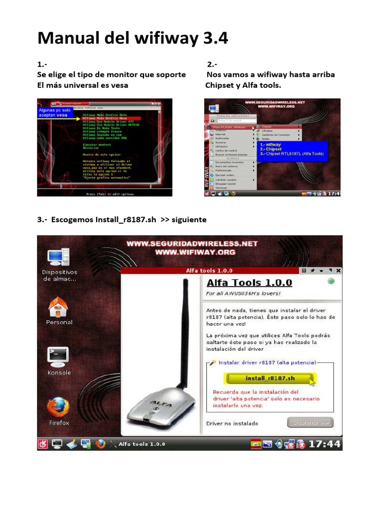 Guía de Configuración Wifiway 3.4 | PDF | Informática y tecnología de ...