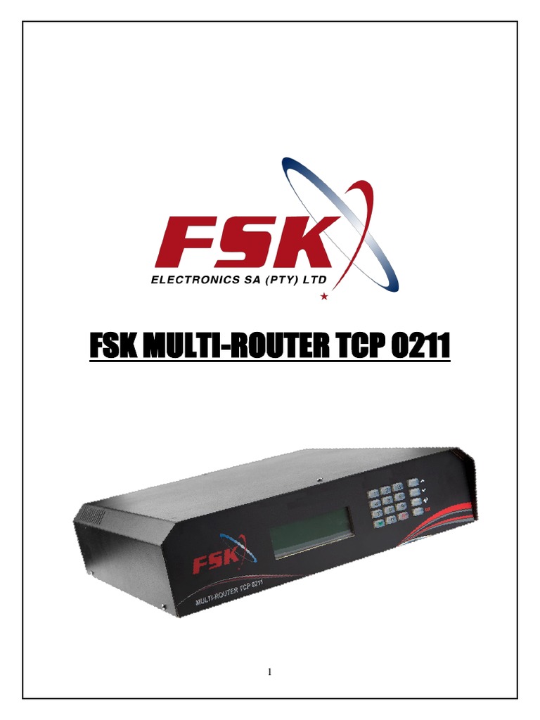 FSK Router 0211 Installation Guide | PDF | Computer Network | Ascii