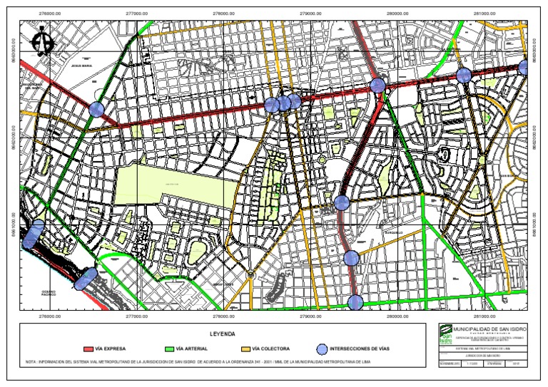 Plano Del Sistema Vial Metropolitano de Lima | PDF