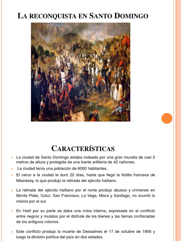 La Reconquista en Santo Domingo | PDF | Militares de españa | Conflictos