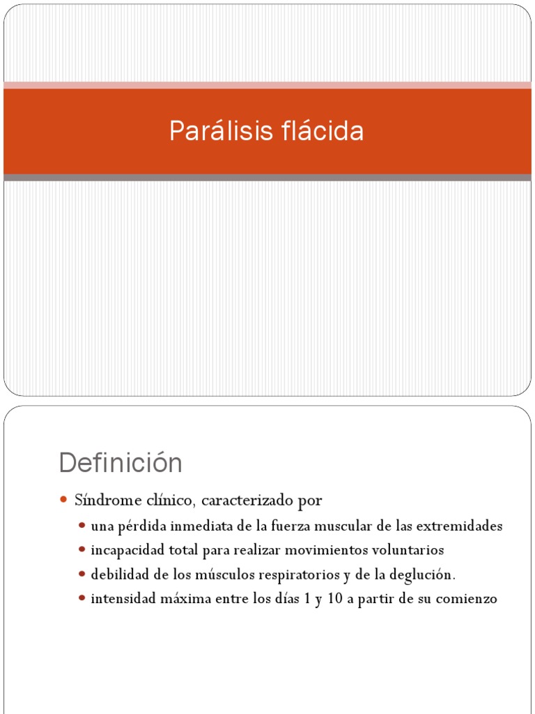 Paralisis Flacida | PDF | Poliomielitis | Fiebre del zika