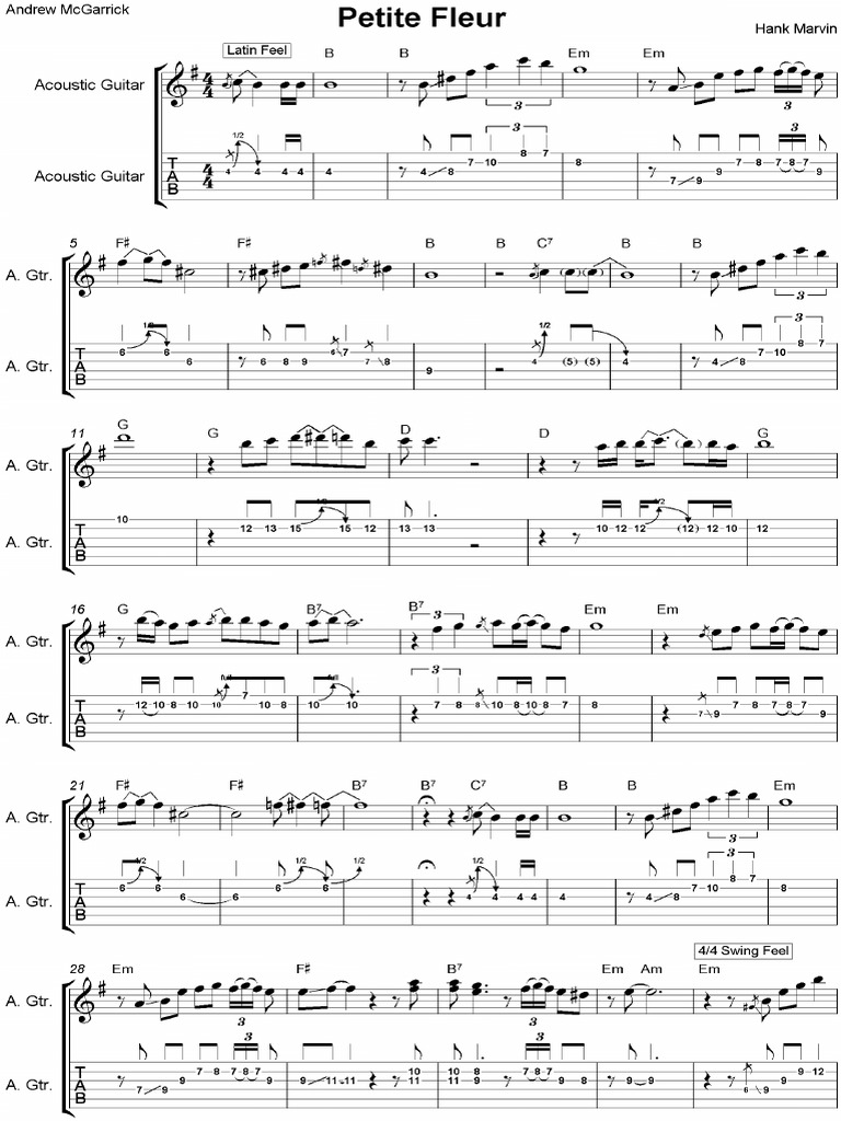 Petite Fleur Tab | PDF