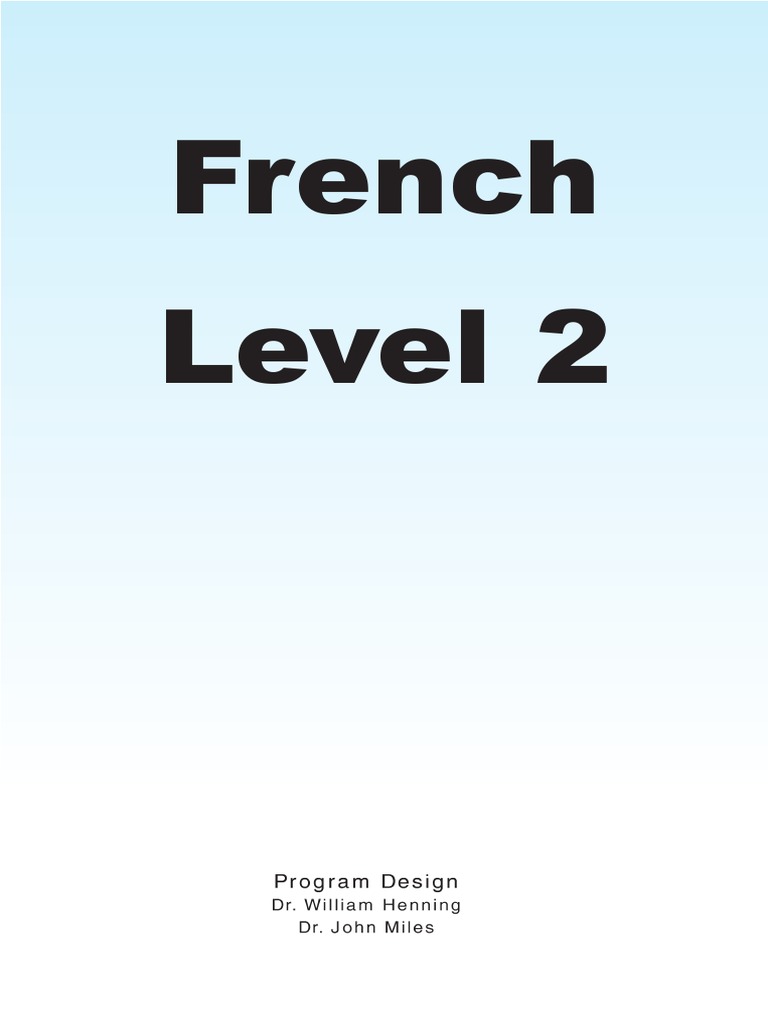 French 2 | PDF | French Language | English Language