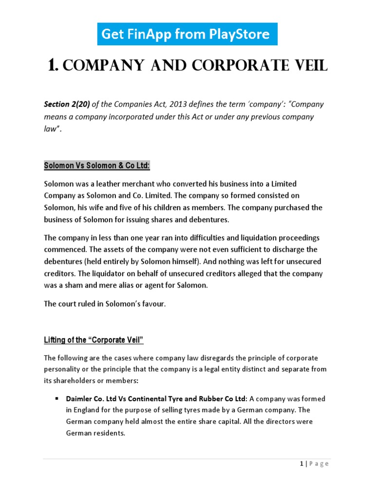 Companies Act 2013 Full Summary Notes PDF | PDF | Preferred Stock ...