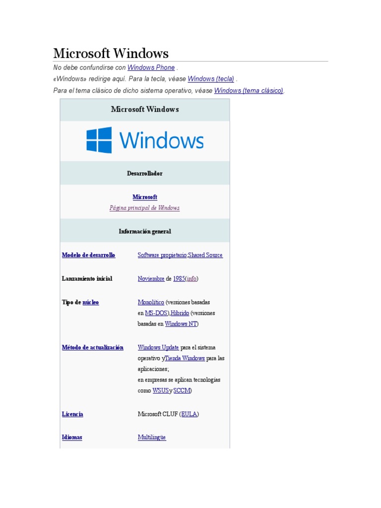 1 Microsoft Windows Ofimatica | PDF | Macintosh | Microsoft Windows