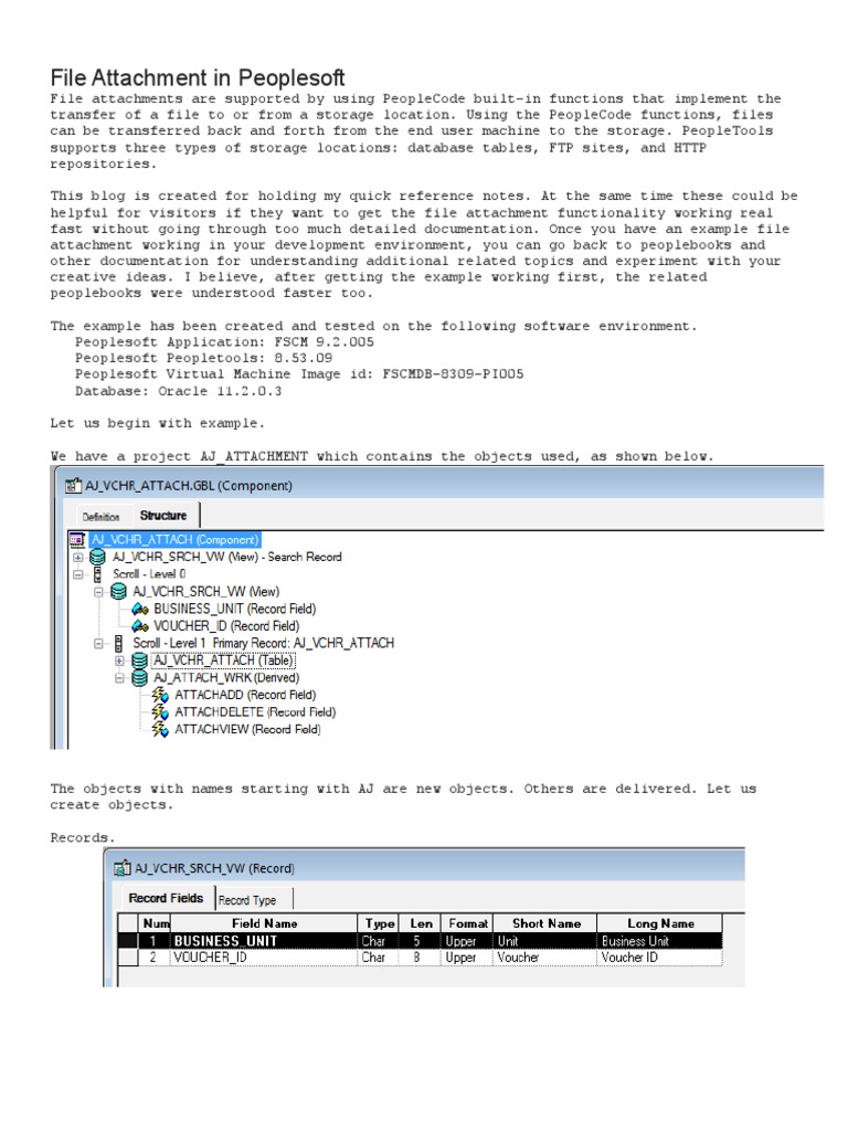 File Attachment in Peoplesoft | PDF | File Transfer Protocol | Web Server