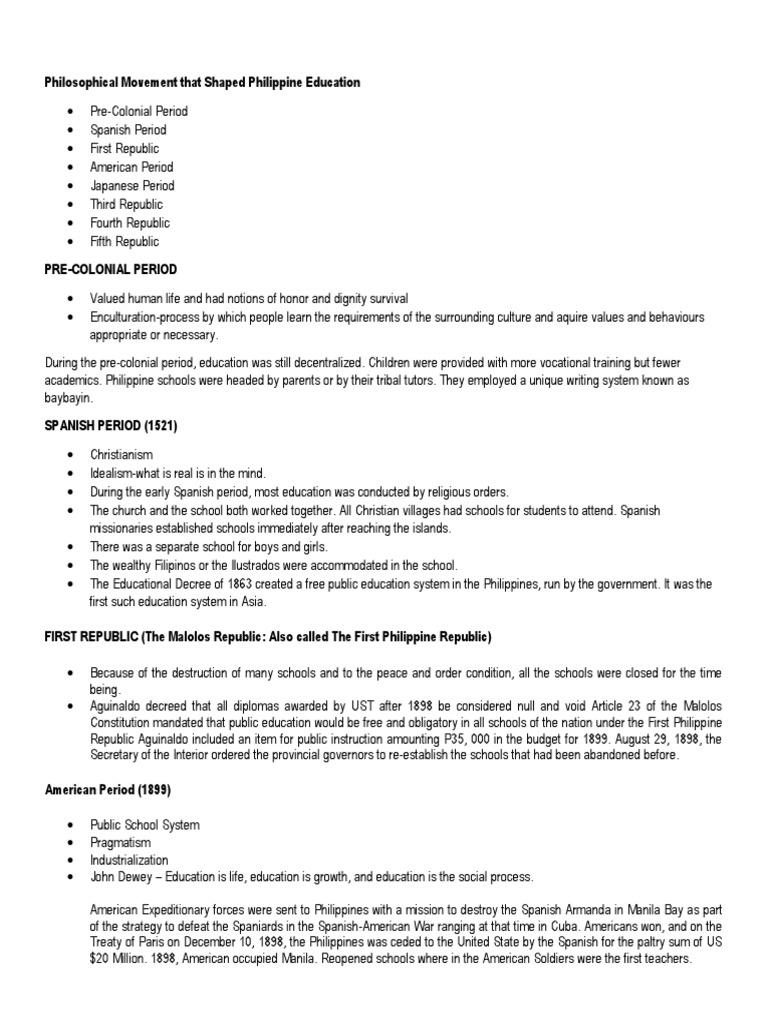 Philosophical Movement That Shaped Philippine Education Group2b | PDF | Science | Epistemology