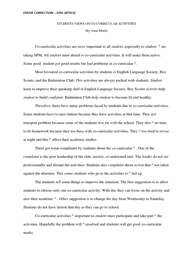 Error Correction - SPM Article | PDF | Cognition | Further Education