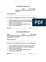 Tardy/Unprepared Slip Template | PDF