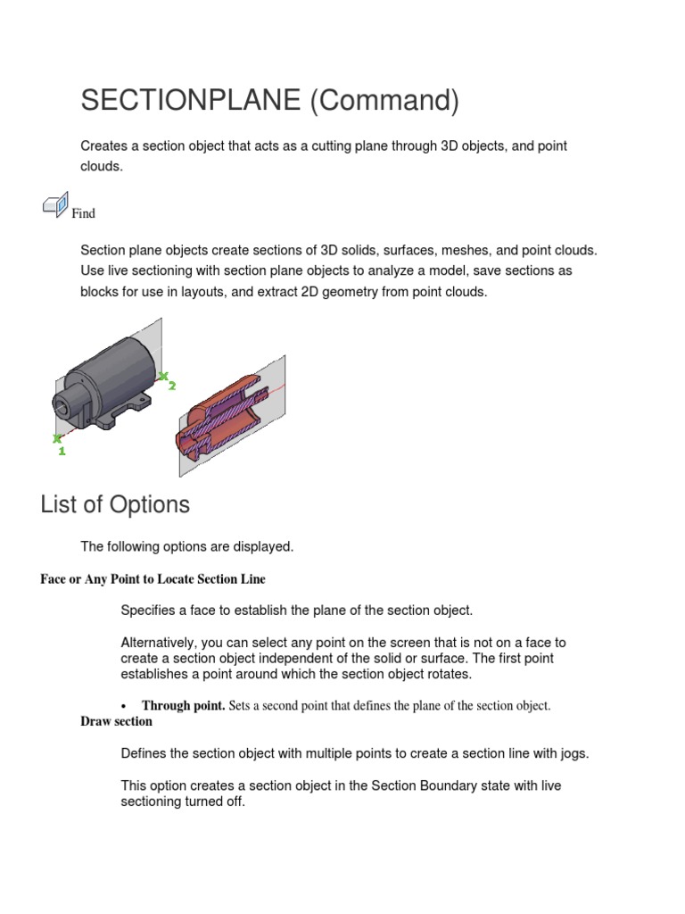 Section Plane | PDF | Auto Cad | Autodesk
