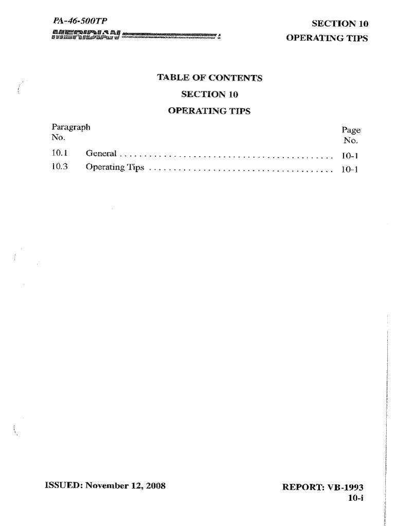 10 Operating Tips | PDF