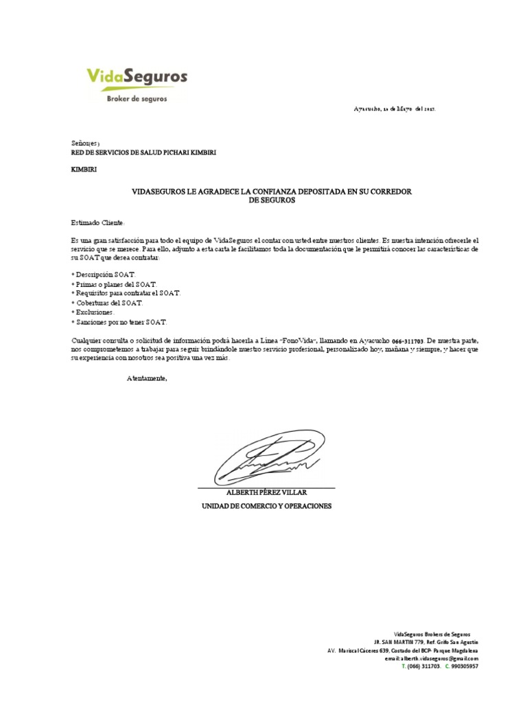 Cotizacion Soat | PDF | Póliza de seguros | Reaseguro