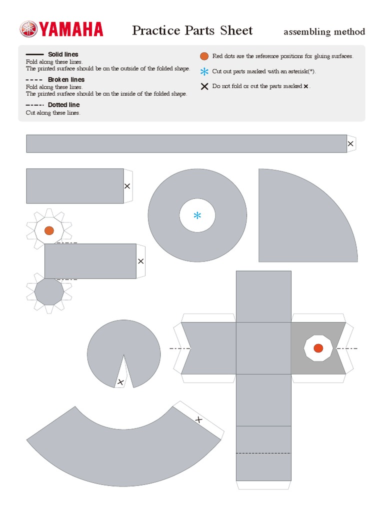 Practice Parts Sheet: Assembling Method | PDF