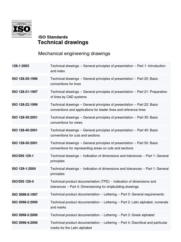 ISO Standards PDF | PDF | Technical Drawing | Microform
