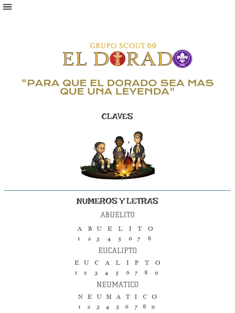 CLAVES - Grupo Scout 69 ElDorado | PDF | Exploración | Organizaciones ...