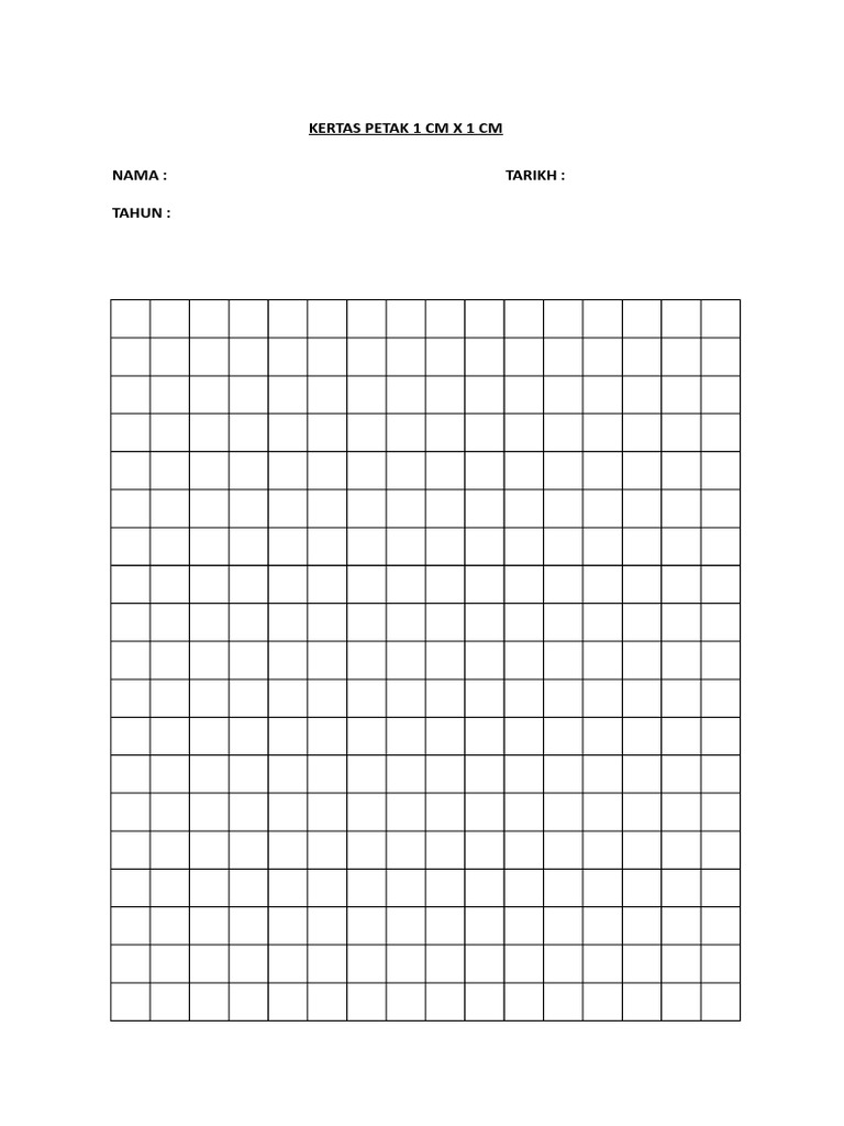 Kertas Petak 1cm | PDF