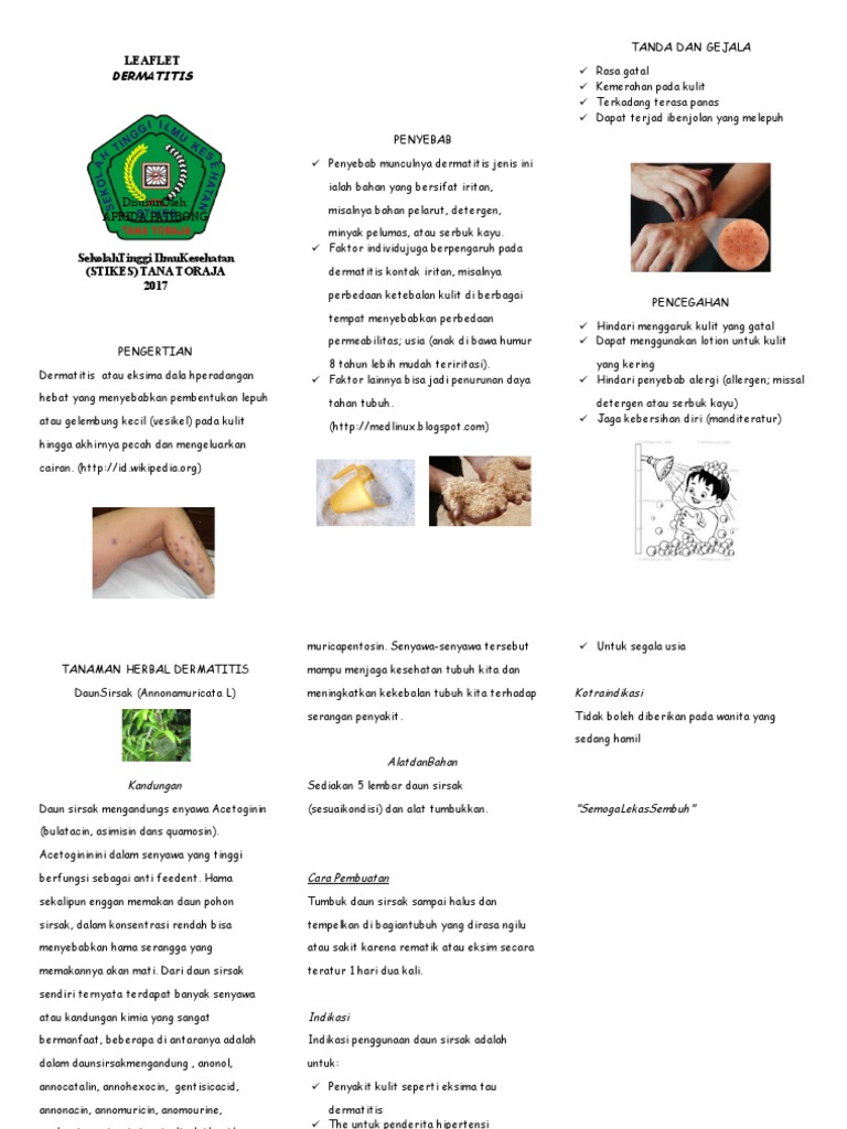 Leaflet Dermatitis | PDF