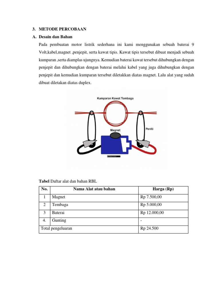 Cara Membuat Motor Listrik Sederhana Fisika | Reviewmotors.co