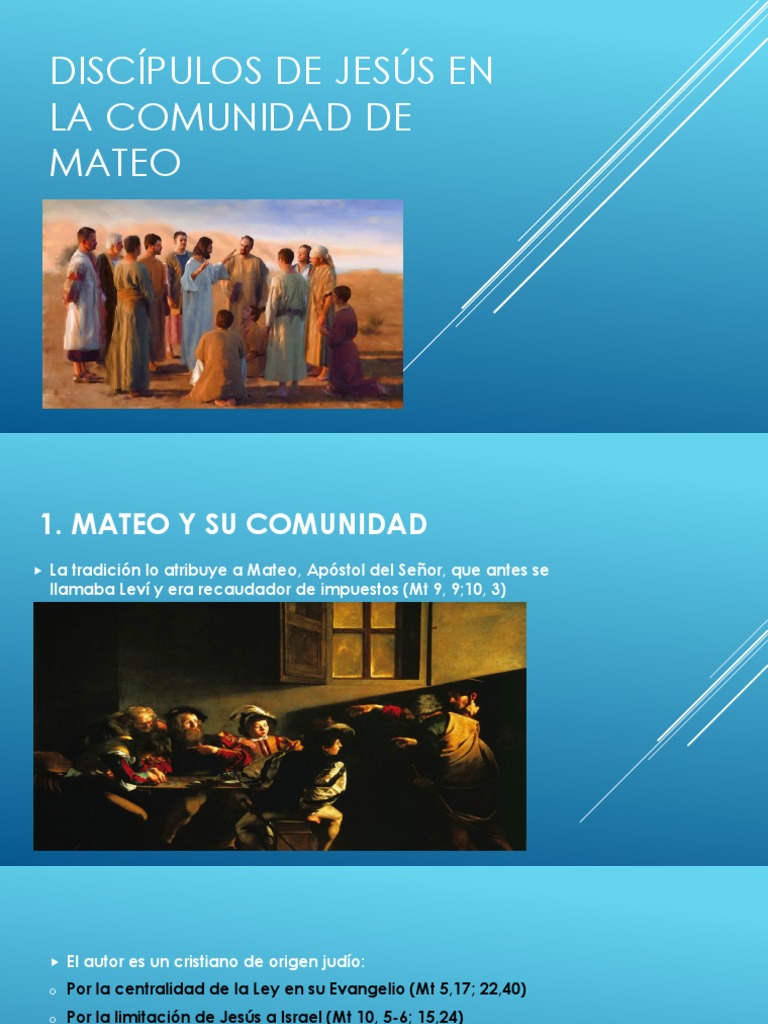 Discípulos de Jesús en La Comunidad de Mateo | Descargar gratis PDF ...