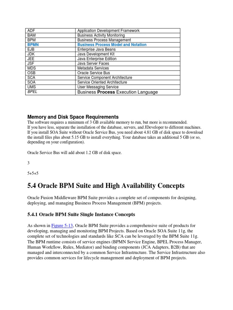 Oracle BPM Suite and High Availability Concepts | PDF | Business ...