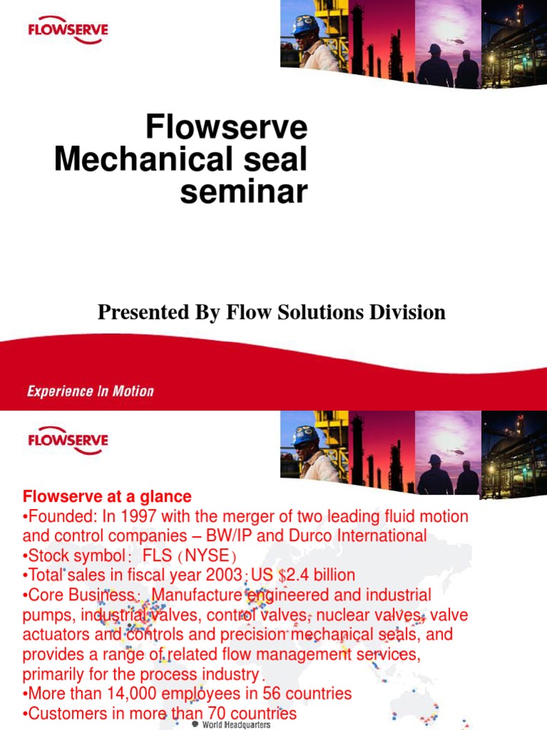 Flowserve Seal | Pump | Reliability Engineering