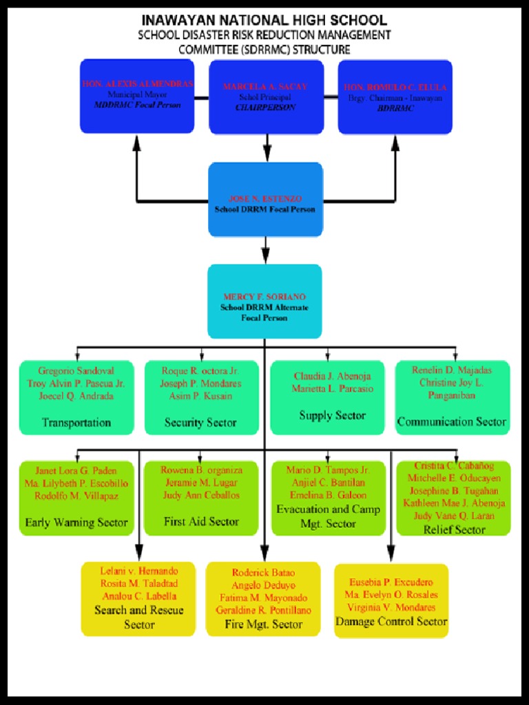Organizational Structure DRRM | PDF