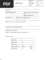 Routine Lift Plan-Crane | PDF | Crane (Machine) | Elevator