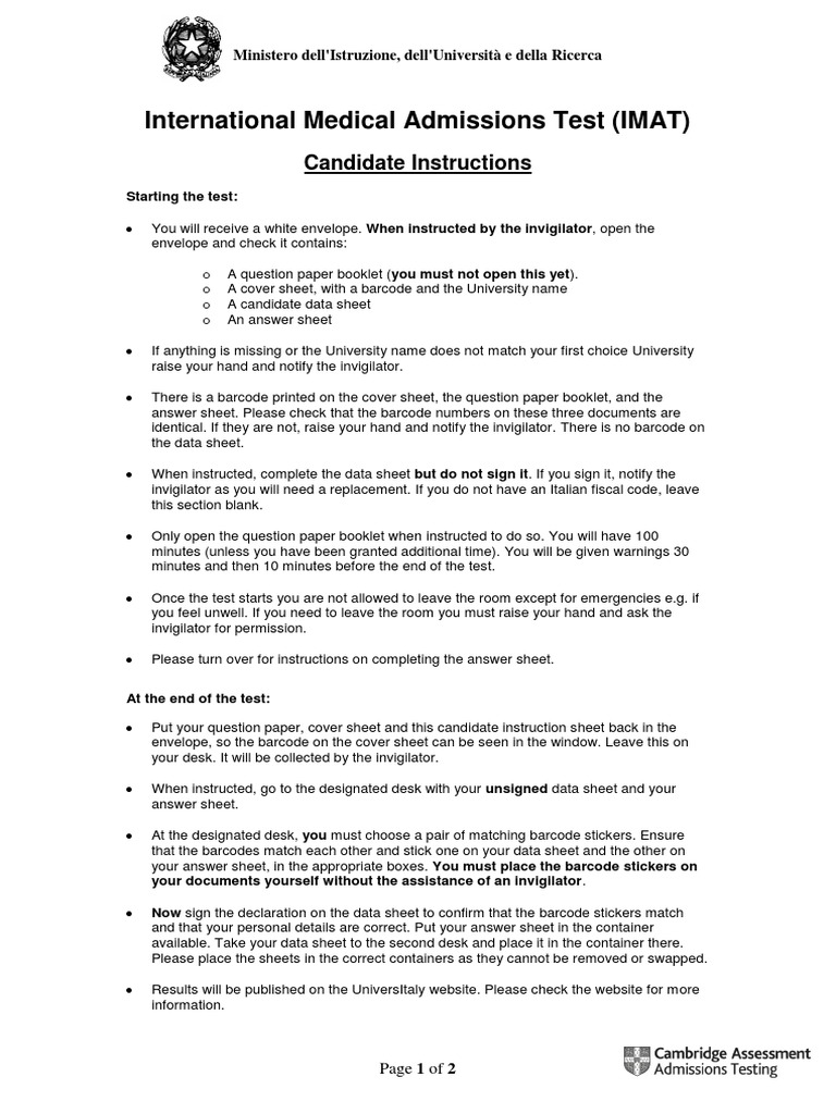 Imat Candidate Instructions PDF | PDF | Computing | Computing And ...