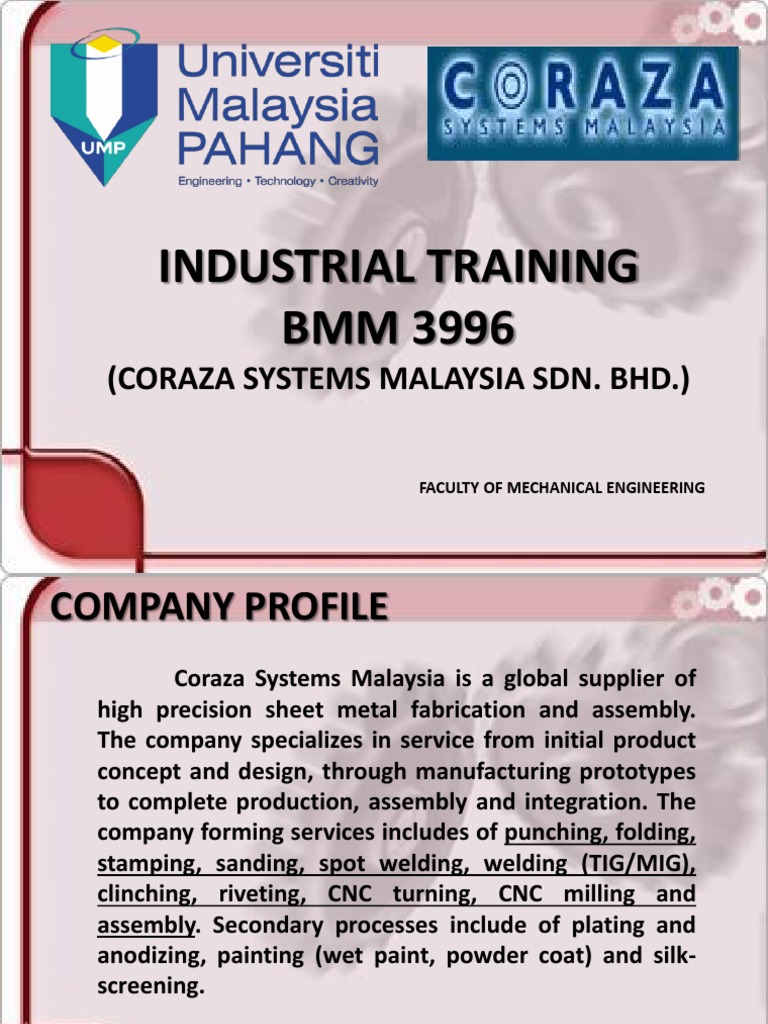 Coraza Systems Internship Overview | PDF | Sheet Metal | Metal Fabrication