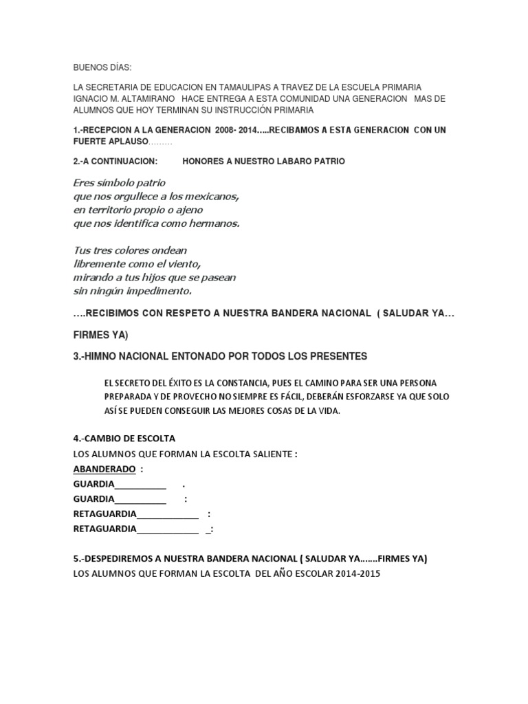 Programa de Fin de Cursos | PDF