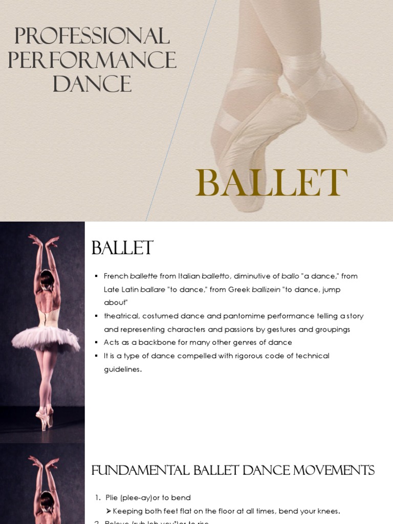 Ballet and Modern Dance Performance Guide | PDF