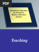 Deped Interview Questions | PDF | Classroom | Teachers