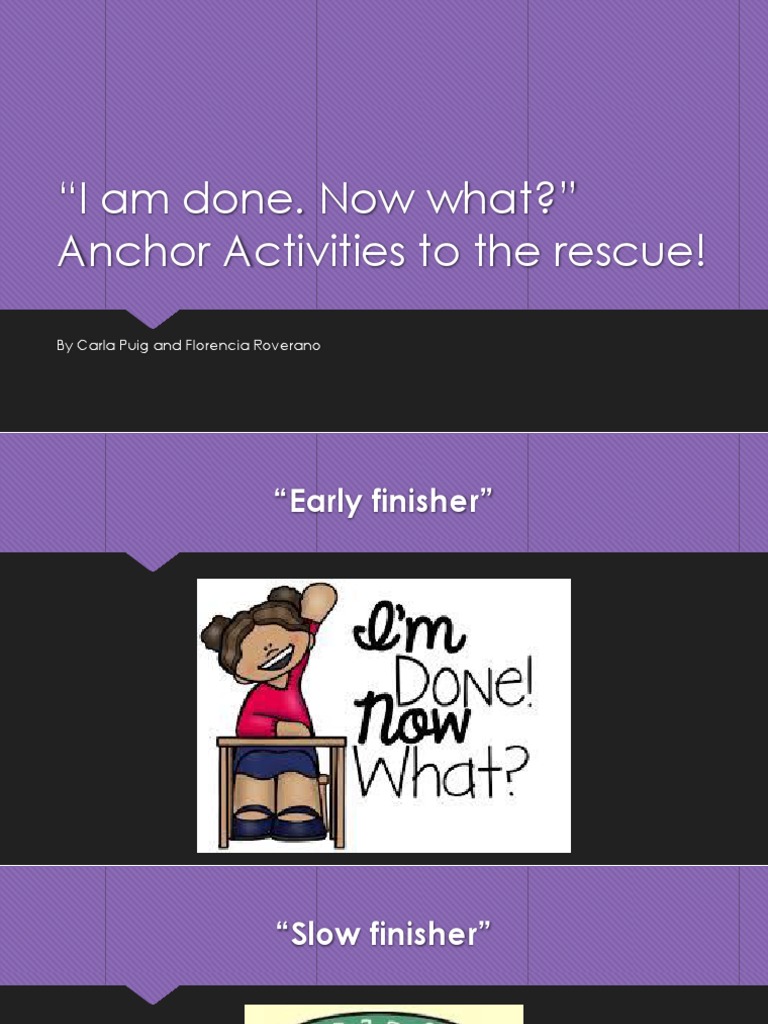 Anchor Activities | PDF | Differentiated Instruction | Neuropsychology